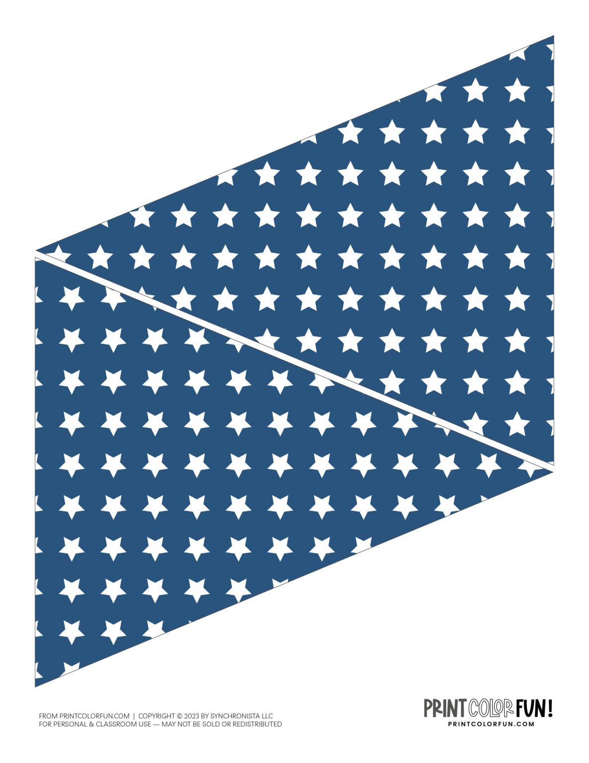 Free triangle flag clipart & pennant banners: 24 printable designs plus ...