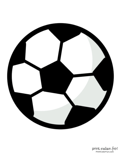 Soccer Ball Coloring Pages Print Color Fun 