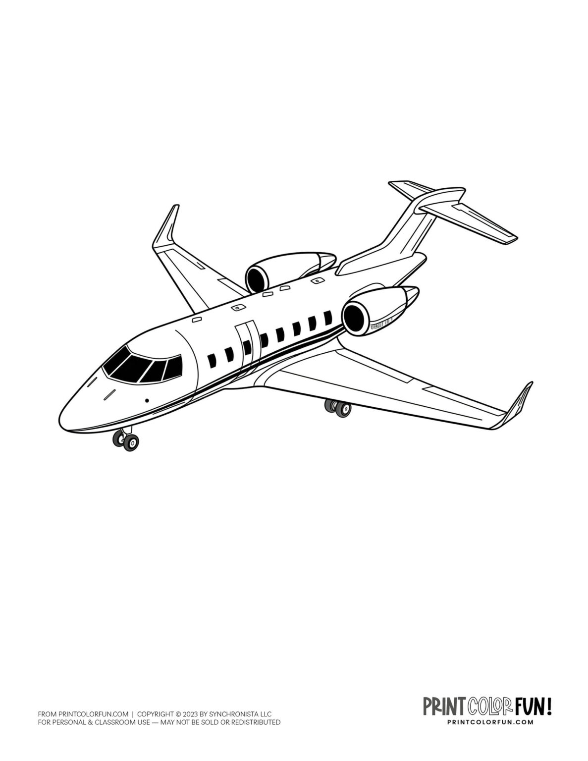 21 airplane coloring pages & clipart: An exciting high-flying adventure ...