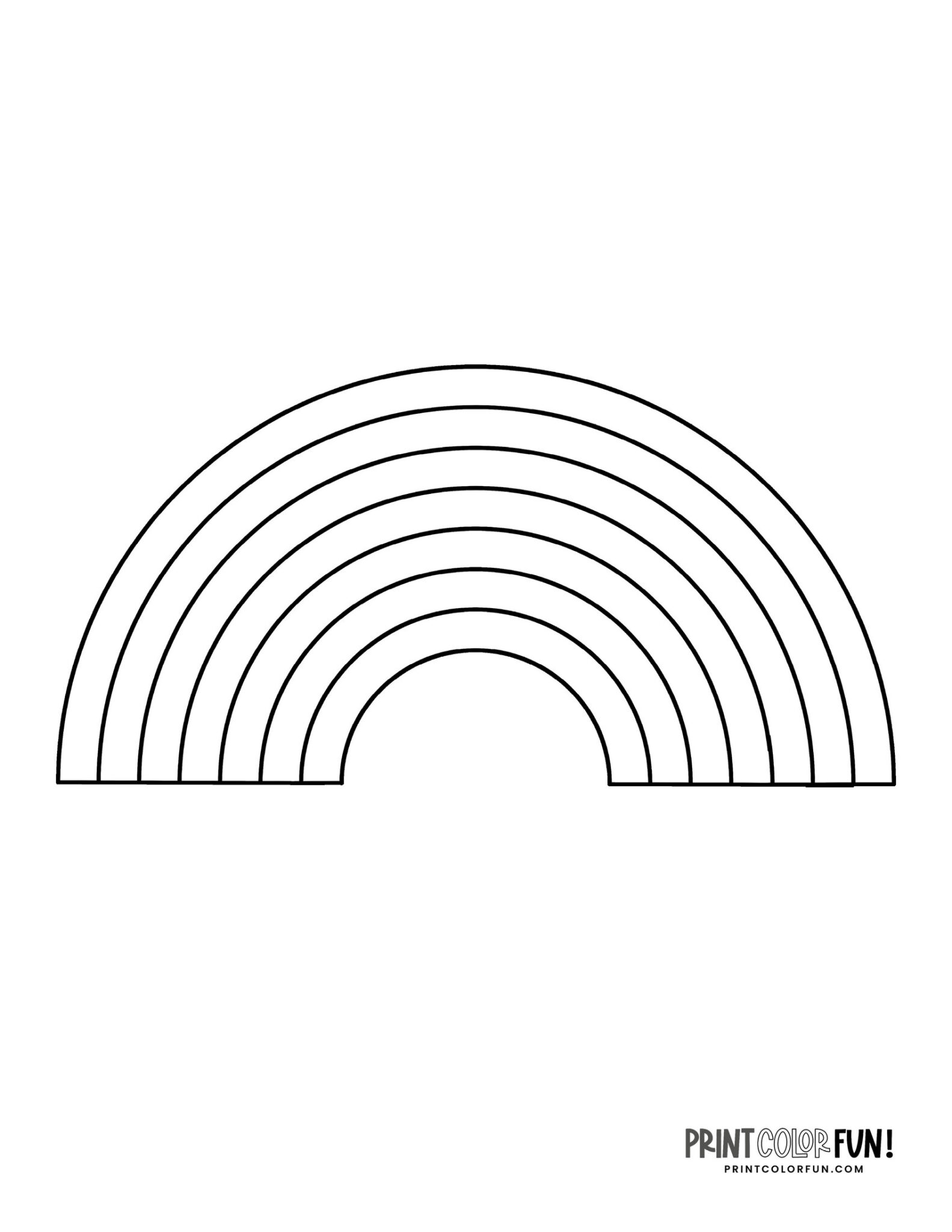 Rainbow clipart & coloring page magic + 10 colorful craft & learning ...