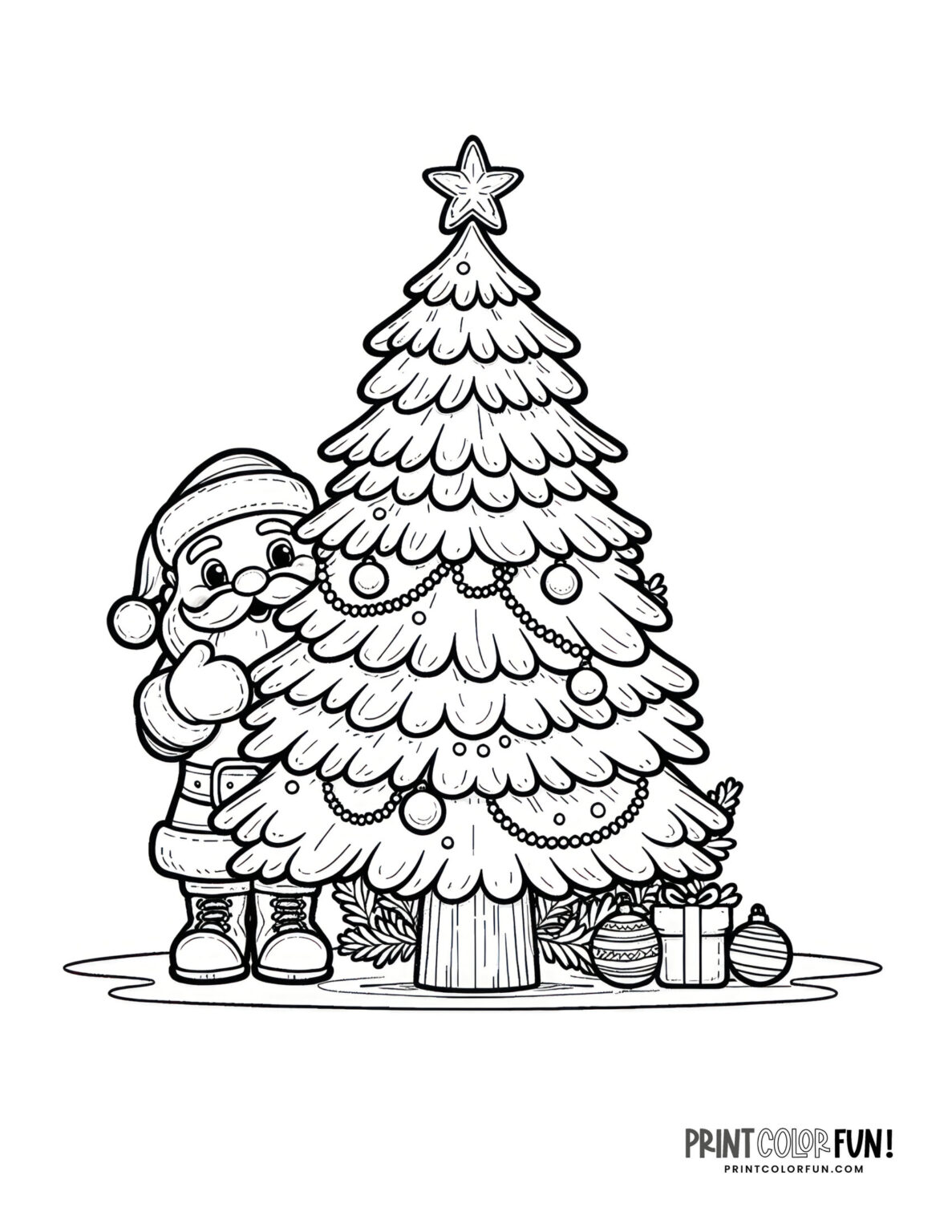 60+ cute Santa Claus coloring pages for craft & learning fun (plus ...