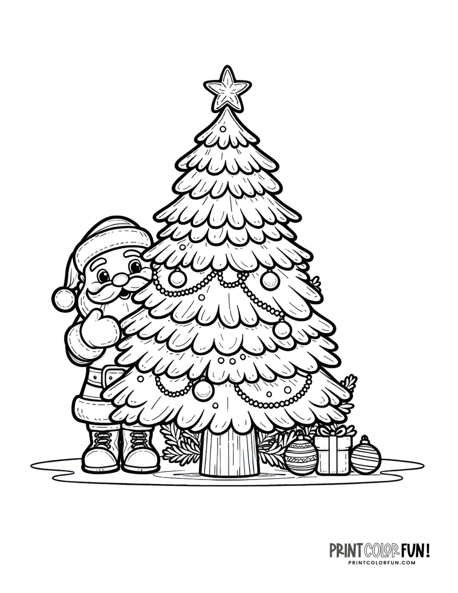 60+ cute Santa Claus coloring pages for craft & learning fun (plus ...