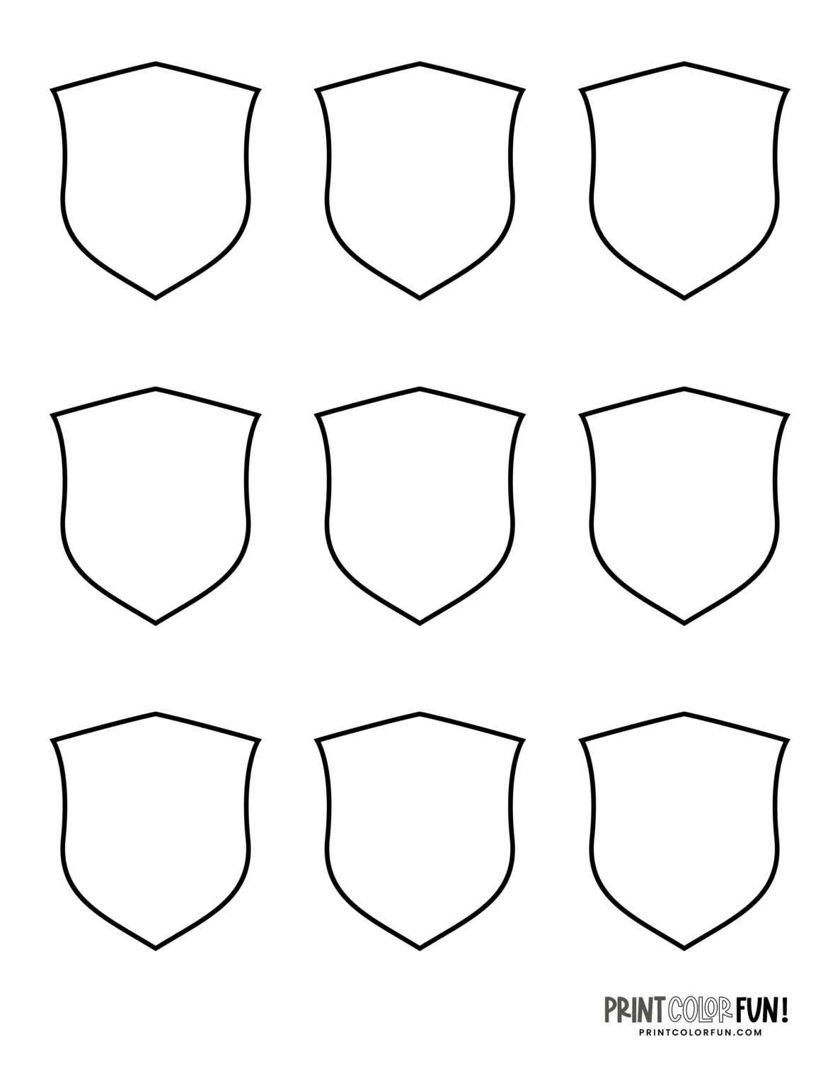 15 coat of arms template pages: Discover medieval magic with these ...