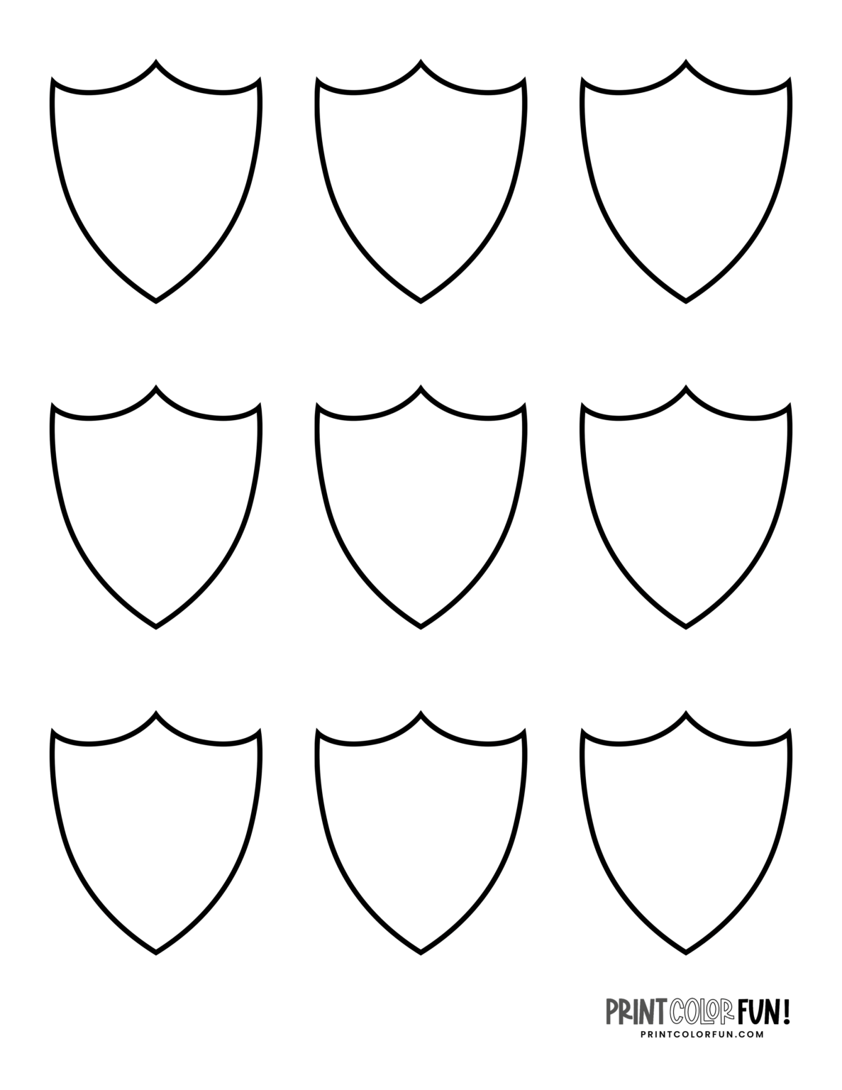 15 coat of arms template pages: Discover medieval magic with these ...