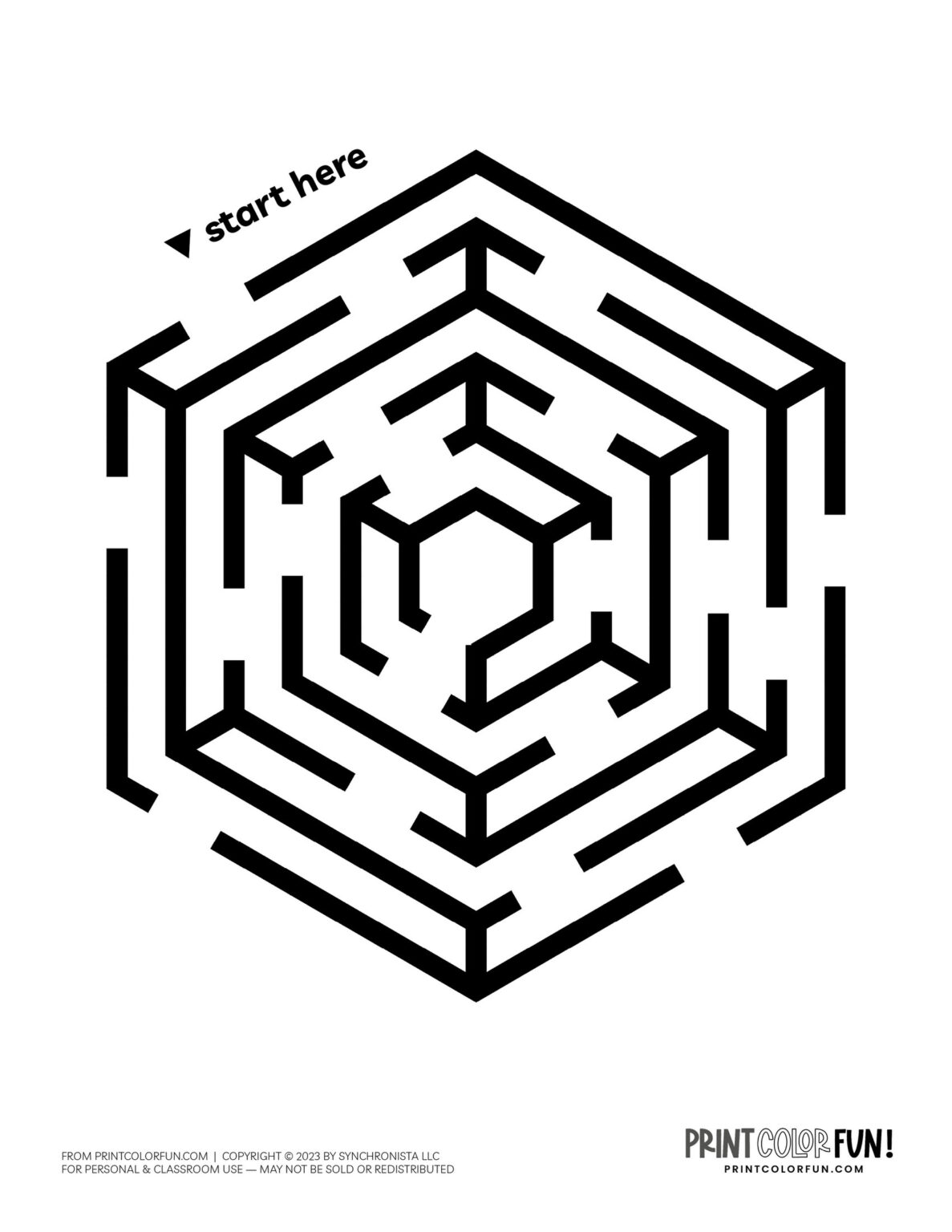 Easy mazes for kids: 16 beginner puzzles for littles, at PrintColorFun.com