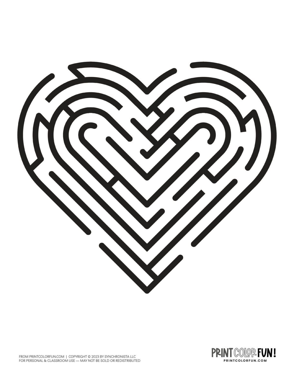 Easy mazes for kids: 16 beginner puzzles for littles, at PrintColorFun.com