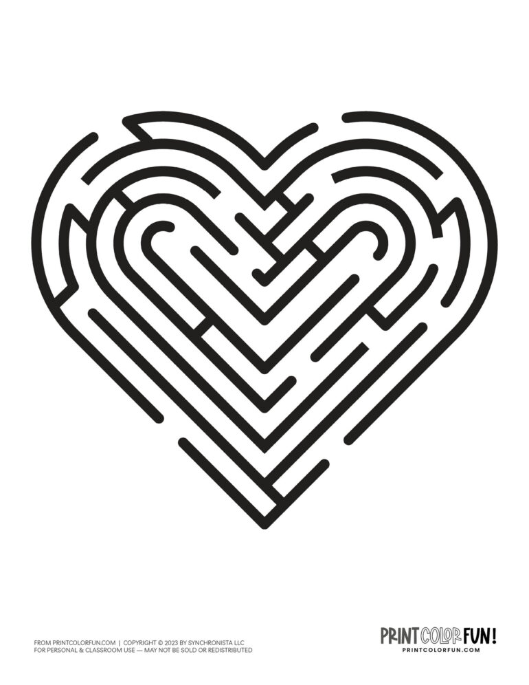 Easy mazes for kids: 16 beginner puzzles for littles, at PrintColorFun.com