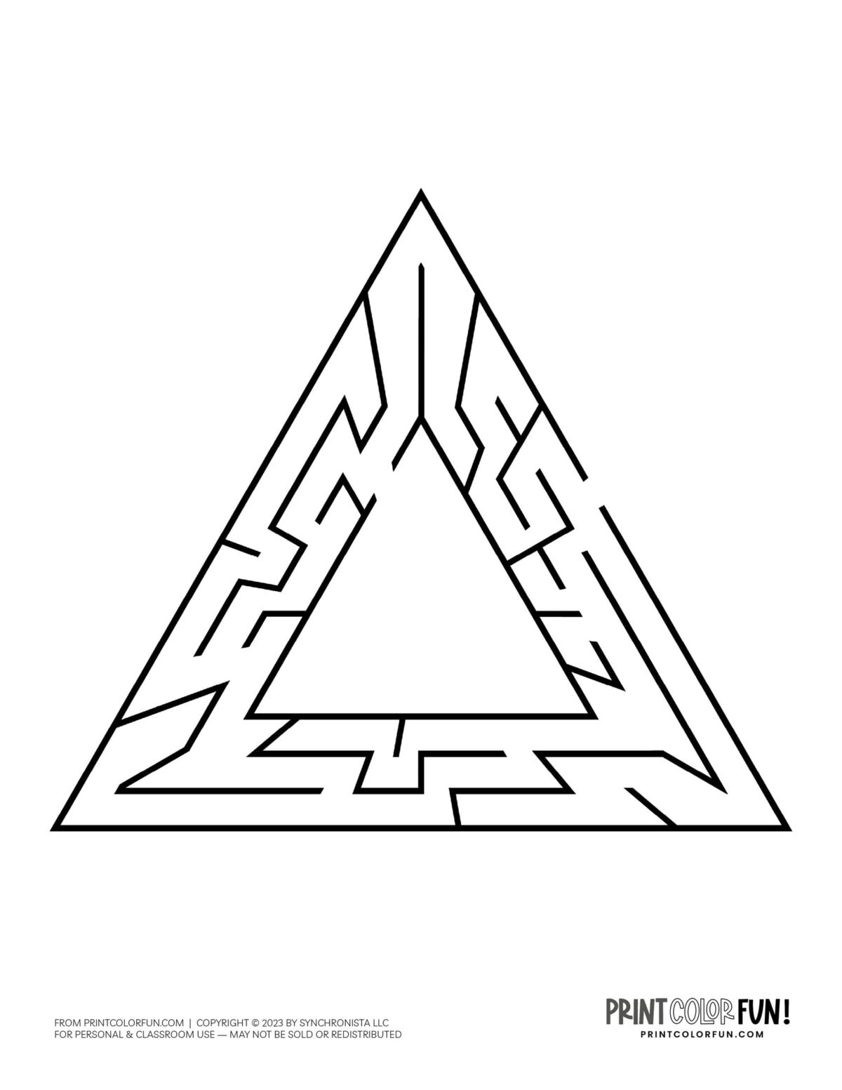 Easy mazes for kids: 16 beginner puzzles for littles, at PrintColorFun.com