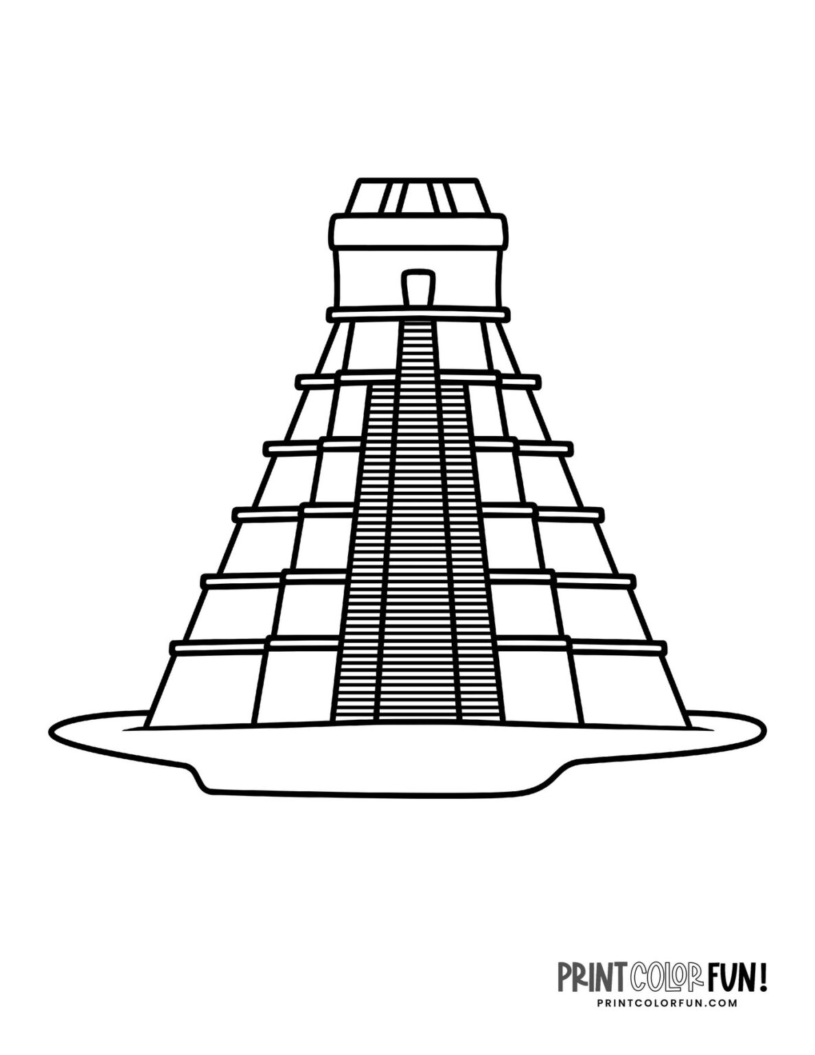 These 10 Mayan pyramid coloring pages can make ancient history fun!, at ...