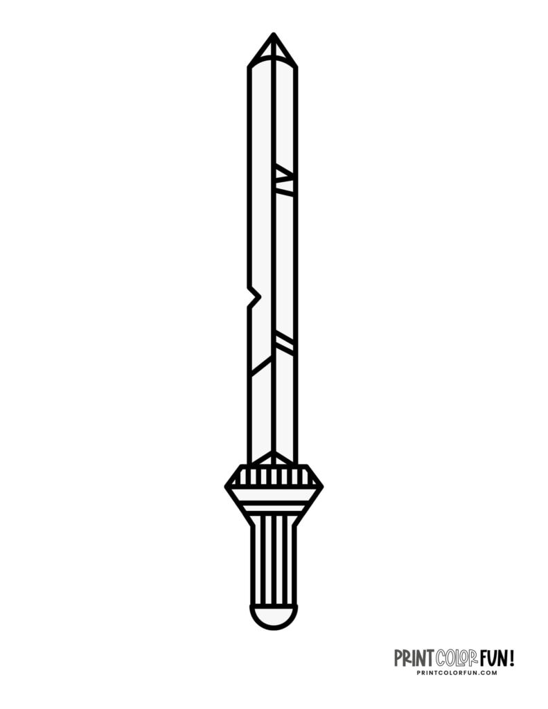 Epic sword drawings & clipart: 10 fun learning activities for young ...