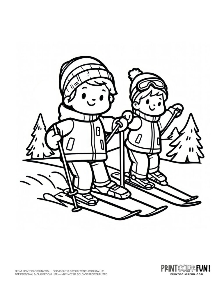 Skiing clipart adventures: 10 creative crafts & educational activities ...