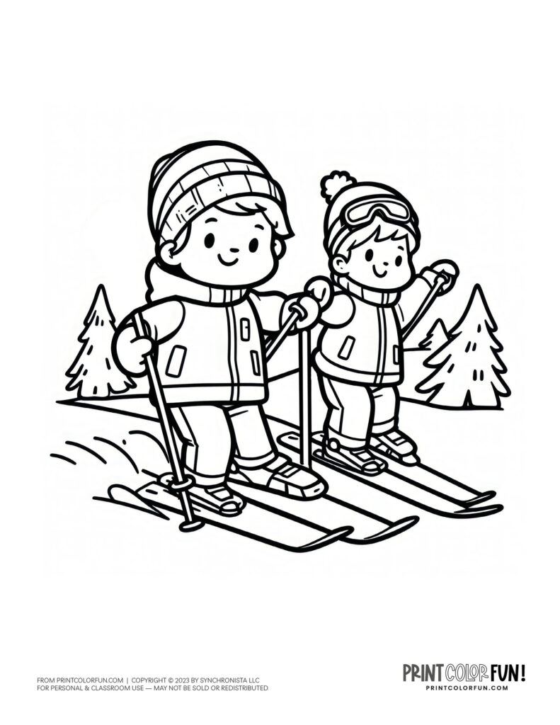 Skiing clipart adventures: 10 creative crafts & educational activities ...