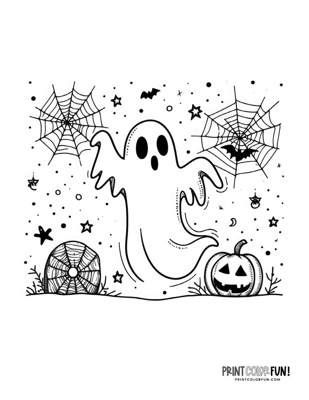 Boo! These 22 ghost coloring pages are your key to spook-tacular fun ...