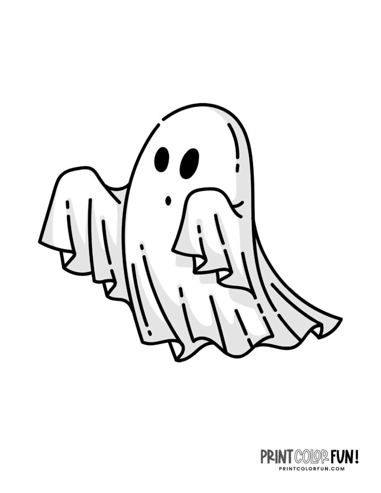 Boo! These 22 ghost coloring pages are your key to spook-tacular fun ...