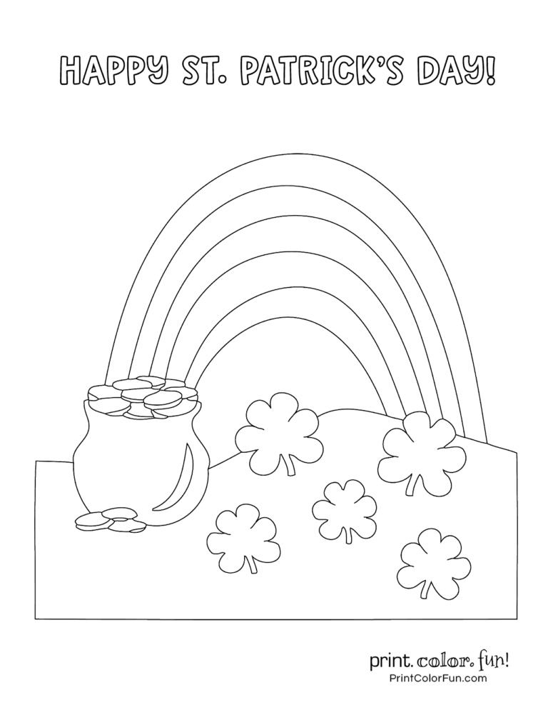 14 free St Patrick's day printable coloring pages, puzzles & other fun ...