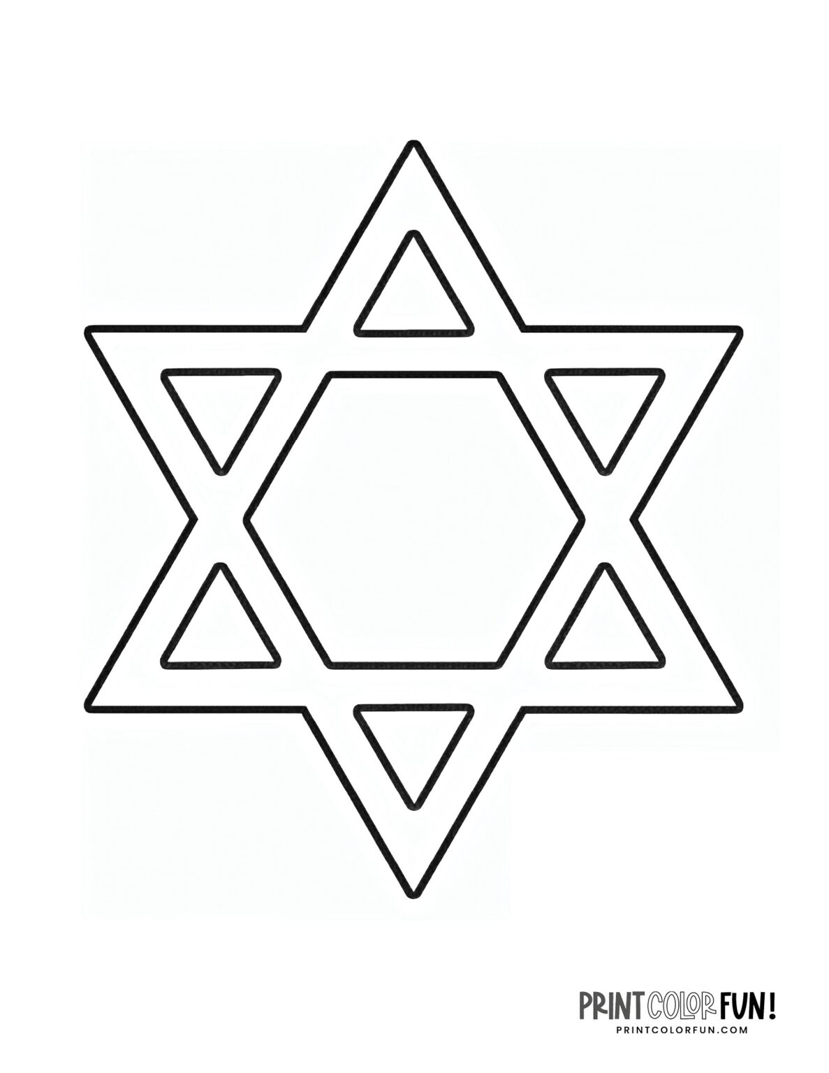 Star Of David Printable - Printable Word Searches