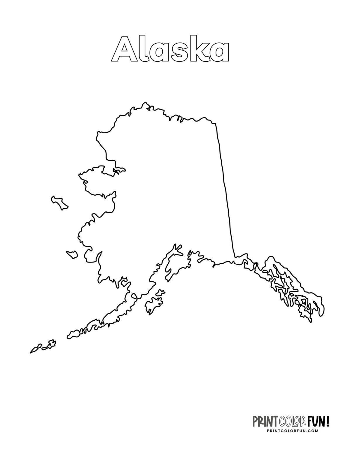 Alaska coloring pages & clipart, at PrintColorFun.com