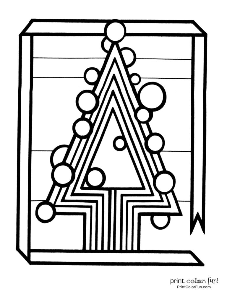 Top 100 Christmas tree coloring pages: The ultimate (free!) printable ...