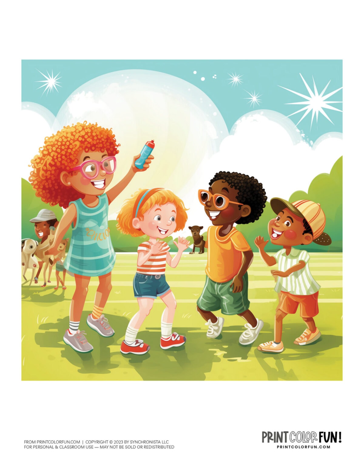 10+ sunny day clipart & coloring pages: Plus fun summery craft ideas ...