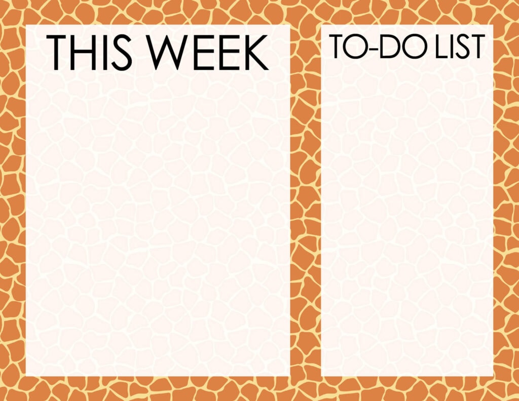 Go wild with productivity: 5 printable to-do lists with animal prints ...