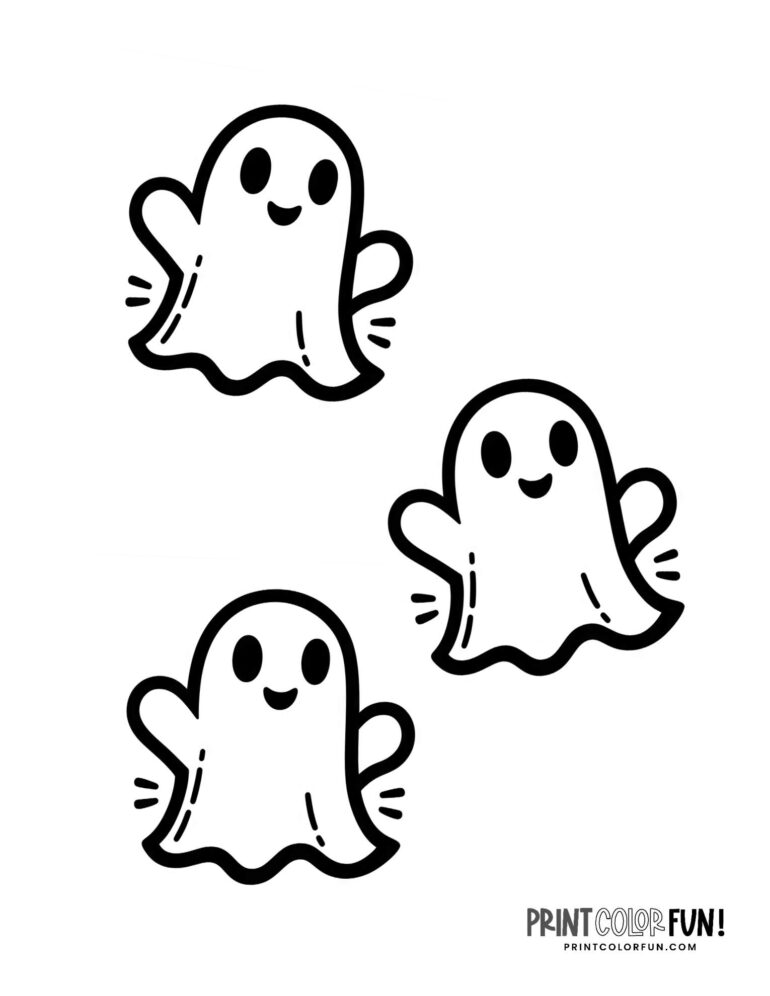 Boo! These 22 ghost coloring pages are your key to spook-tacular fun ...