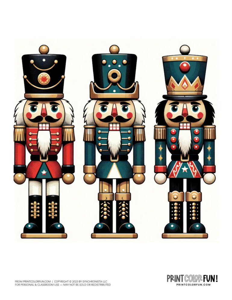 10+ toy nutcracker clipart soldiers for festive Christmas craft ...