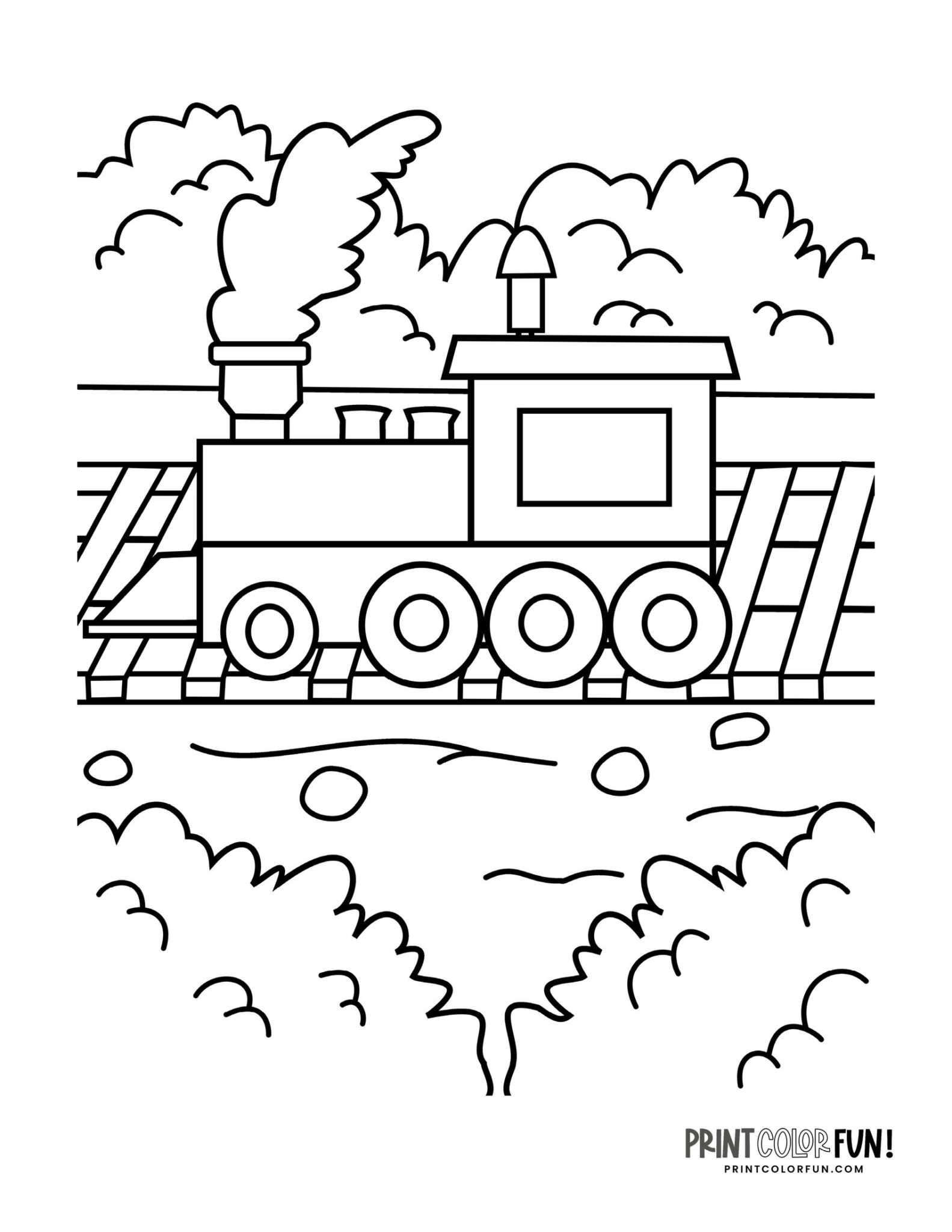 24 train clipart & coloring pages, plus how to turn these images into a ...