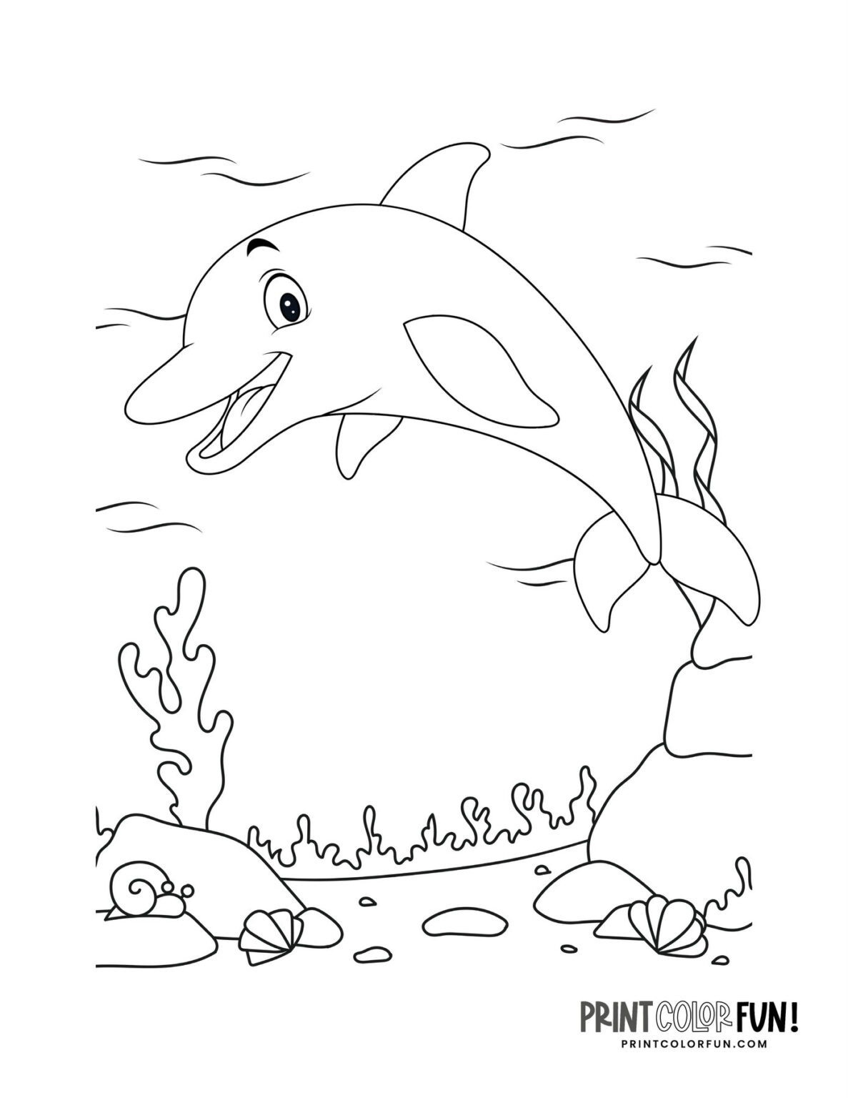 27 printable dolphin coloring pages: Dive into a world of fun crafts ...