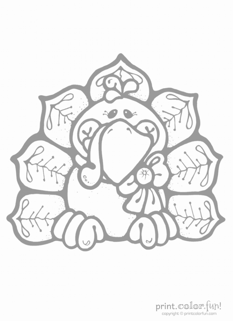 24 terrific Thanksgiving turkey coloring pages for some free printable ...