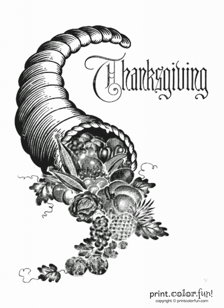 Thanksgiving coloring pages & printables - Print. Color. Fun! Free ...
